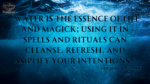 Magickal Uses of Water – Daughters of the Dark Moon